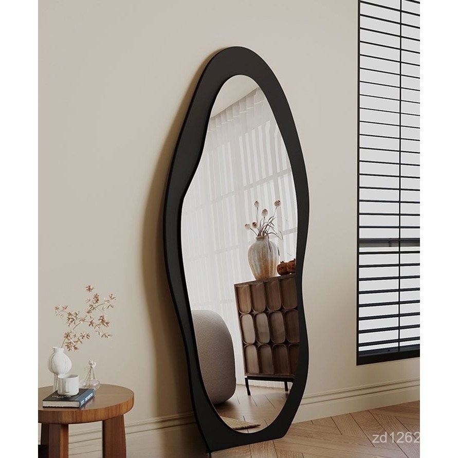 Floor Mirror Mirror Bedroom ins Wind Mirror Dressing Mirror Wall ...