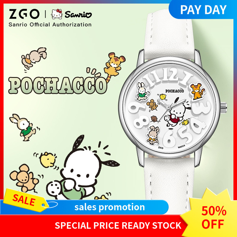 ZGO x Sanrio Pochacco Women's Watch Student Junior High School Student ...