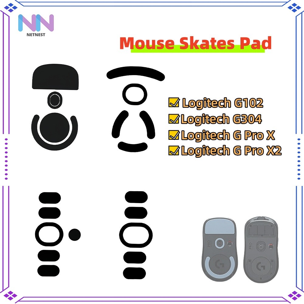 Logitech G102 Laser Mouse Mouse Feet Skates 1 Set Ptfe Mouse Skates ...