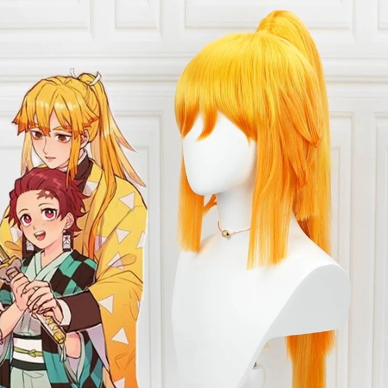 Zenitsu Agatsuma Cosplay Costume Wig Demon Slayer Kimetsu No Yaiba ...