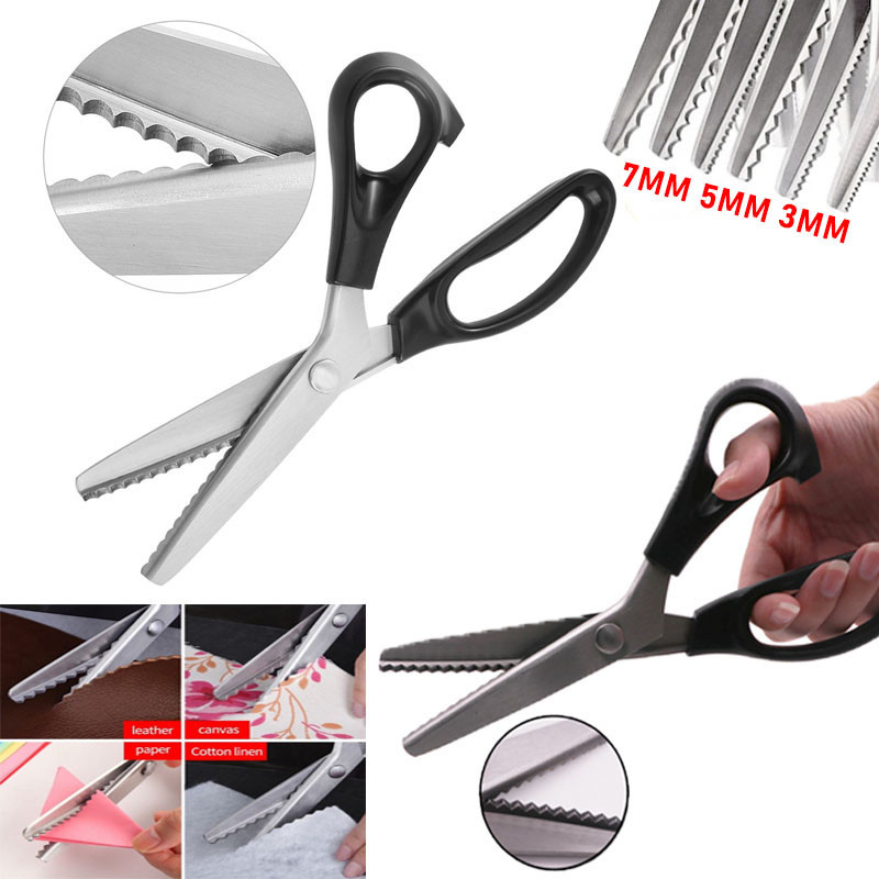Tailor Scissors Zigzag Fabric Scissor Triangle Tooth Sewing Scissor ...