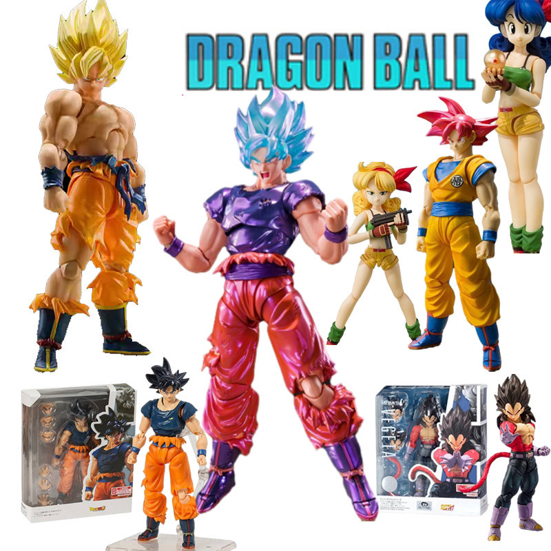 S.H.Figure Dragon Ball Goku Action Fifures Model Toys Vegetto Gogeta ...