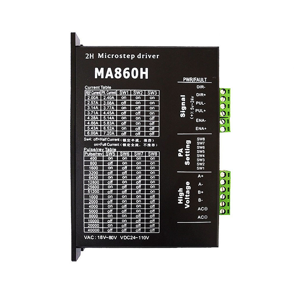 MA860H DSP Digital 57/86 Stepper Motor Driver AC18V-80V/DC24V-110V ...