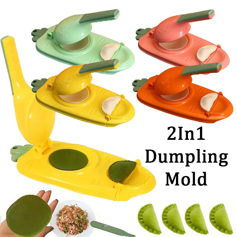 2In1 Dumpling Mold/DIY Manual Dumplings Maker/Hangable Plastic Dumpling ...