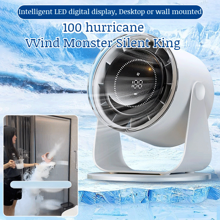 【HOT】[Silent/Wireless]Mini 10000mAh Chargeable Office Fan 360°Rotation ...
