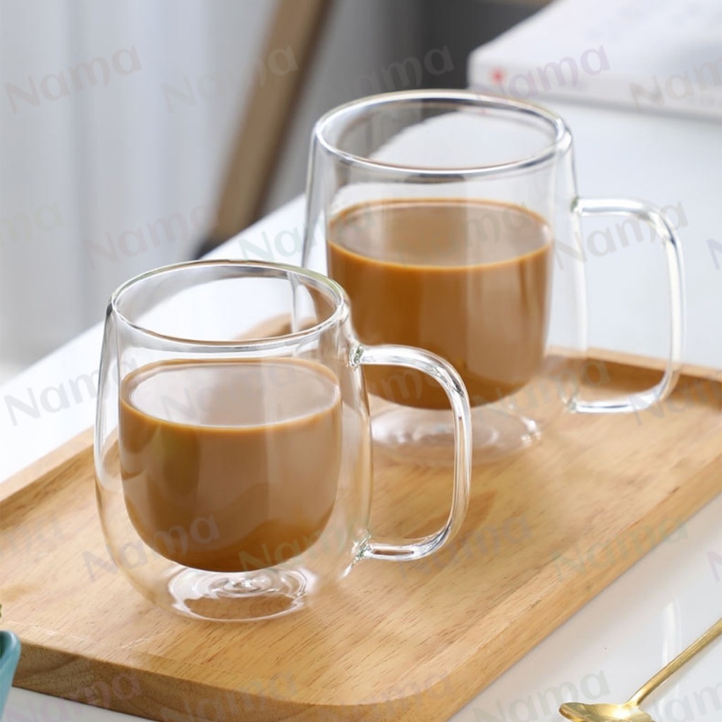 Nama Glass Coffee Cup Beverage Cups Heat-resistant Milk Tea Mug 150 ...