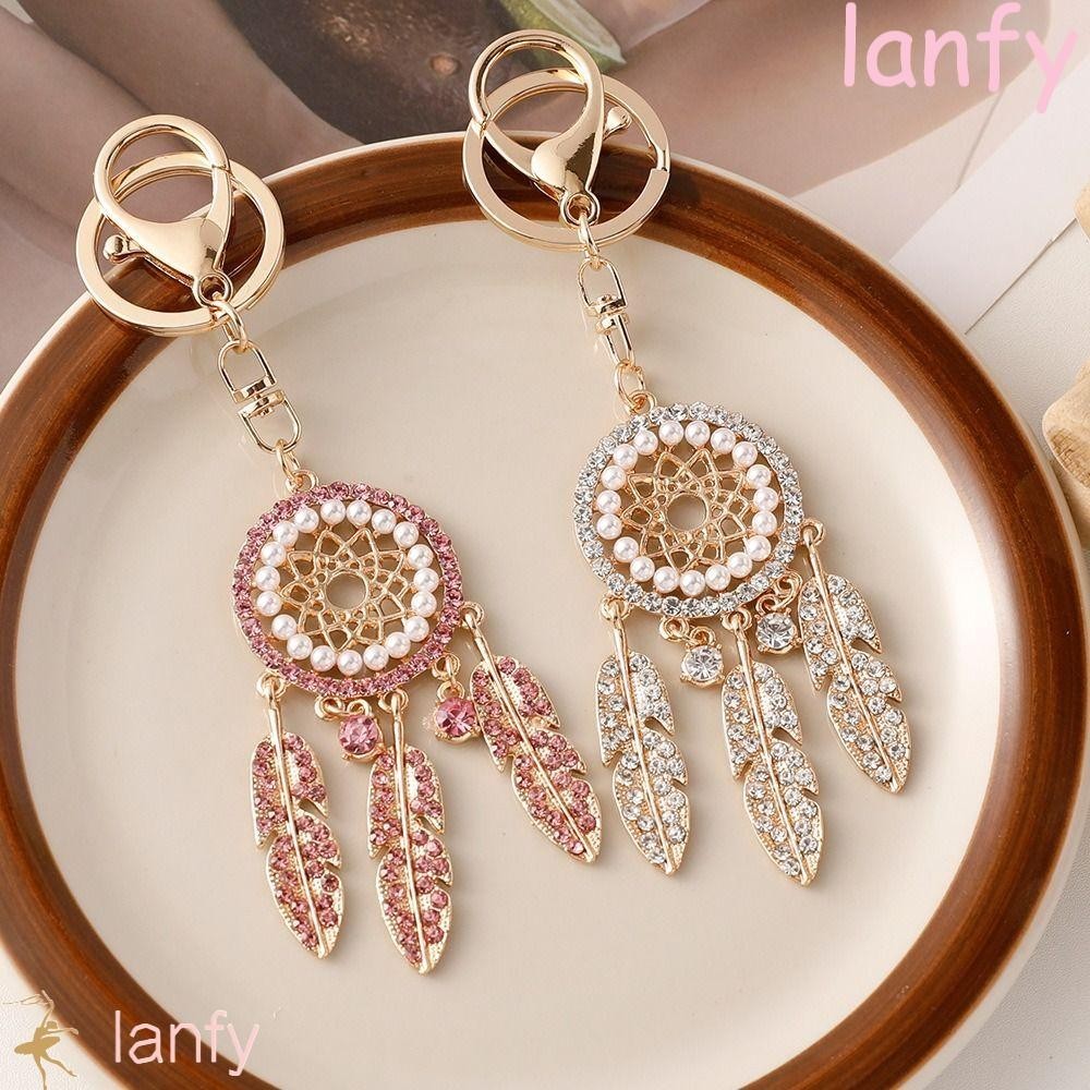 LANFY Dream Catcher Keychain, Dream Catcher Metal Wind Chimes Dream ...