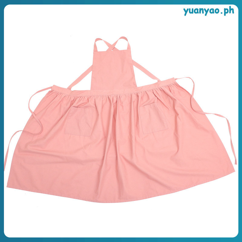 Women's Apron Chef Adjustable Back Aprons For Cooking Decorative ...