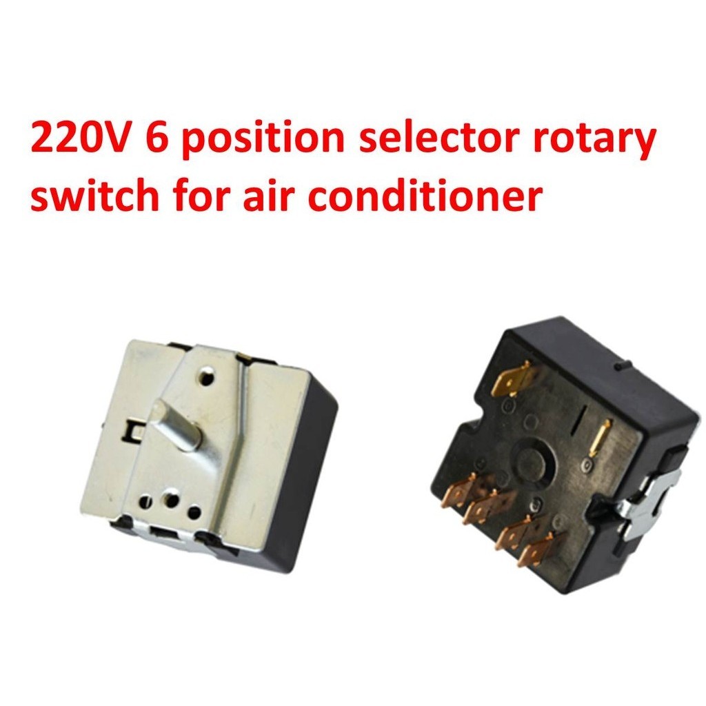 GG+220V 6 position selector rotary switch for air conditioner | Shopee ...