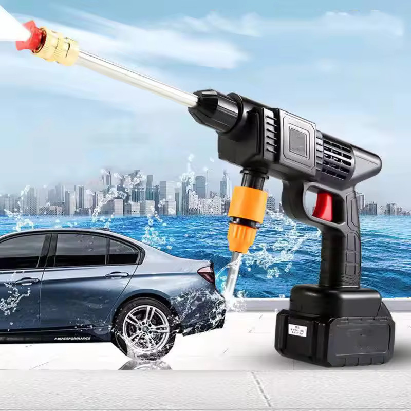Portable Pressure Cleaner Hand Cordless Washer 48V Rechargeable ...