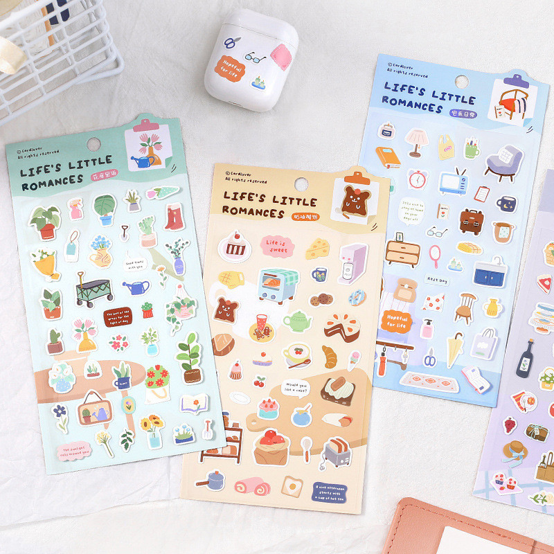 ENWEI 1 Pc [Graffiti Shop Series] Cute Journal Stickers Synthetic ...