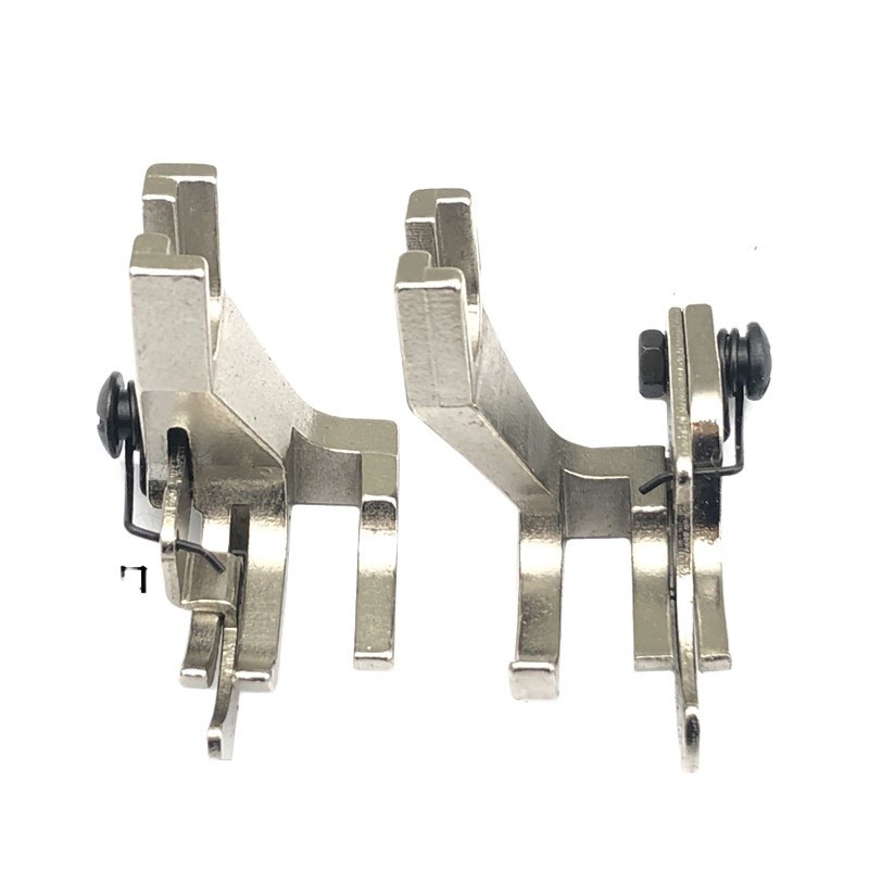 Synchronous car pressure line retaining edge presser foot activity with ...