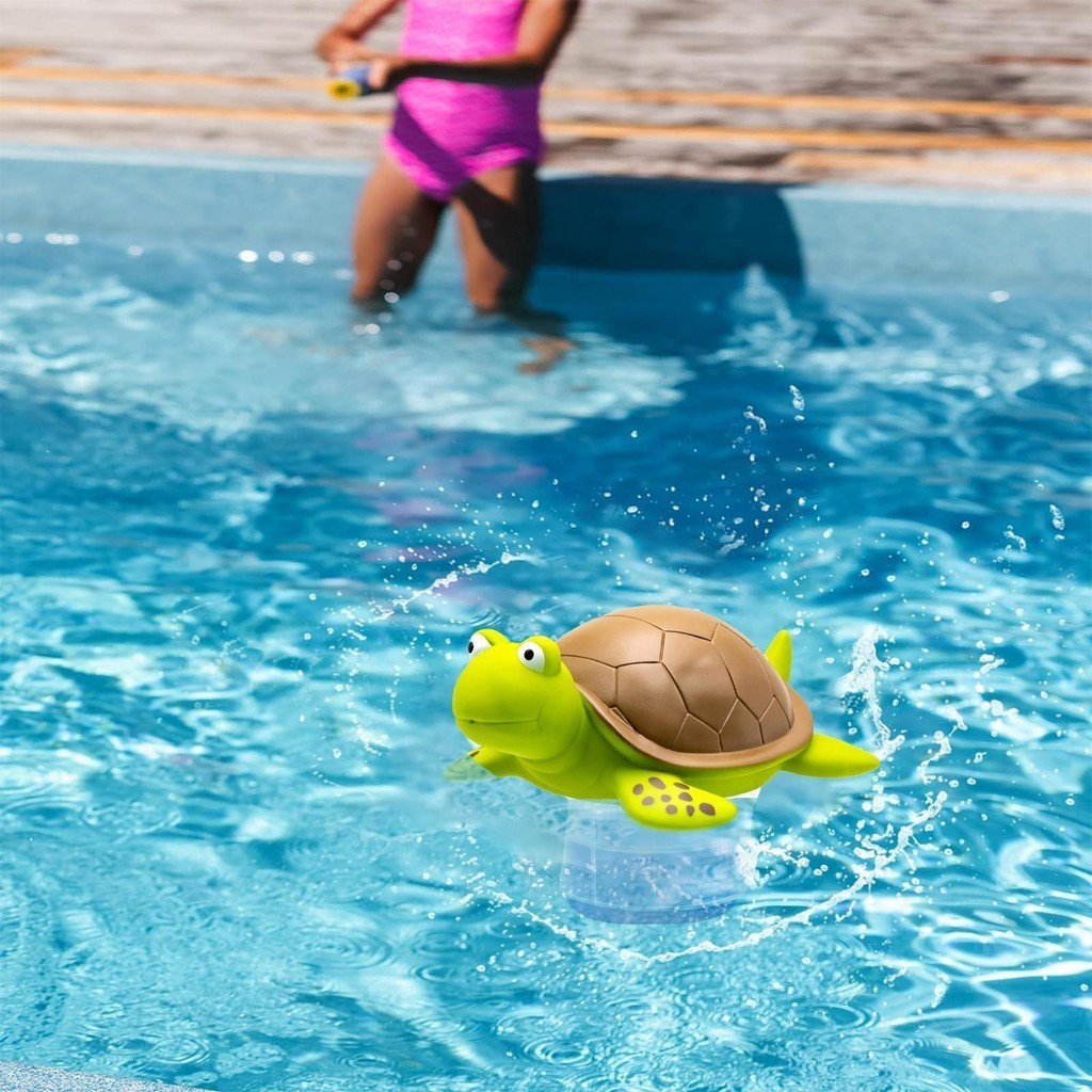 Pool Chlorine Dispenser Turtle Design Cute Hot Tub Floater Pool ...