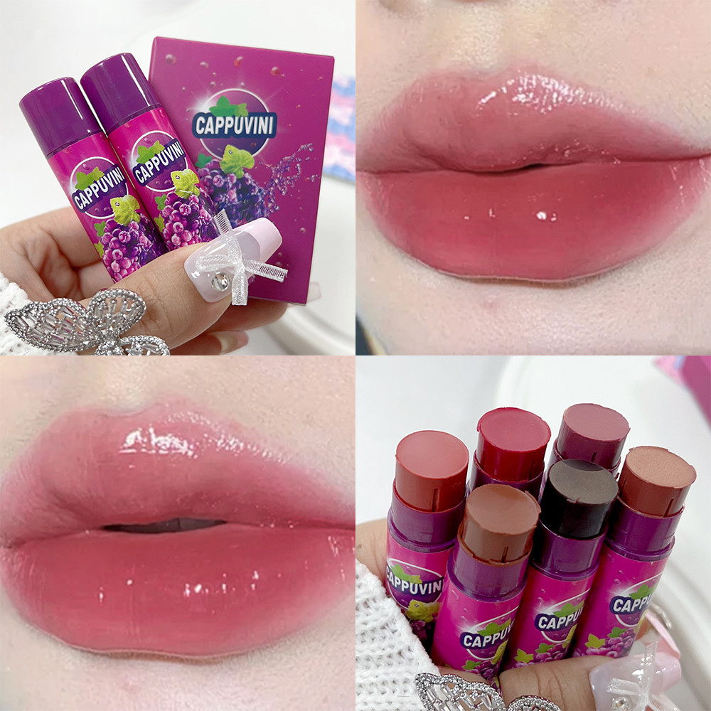 3Pcs/Box Fruit Grapes Jelly Lipsticks - Long Lasting Moisturizing Nude ...