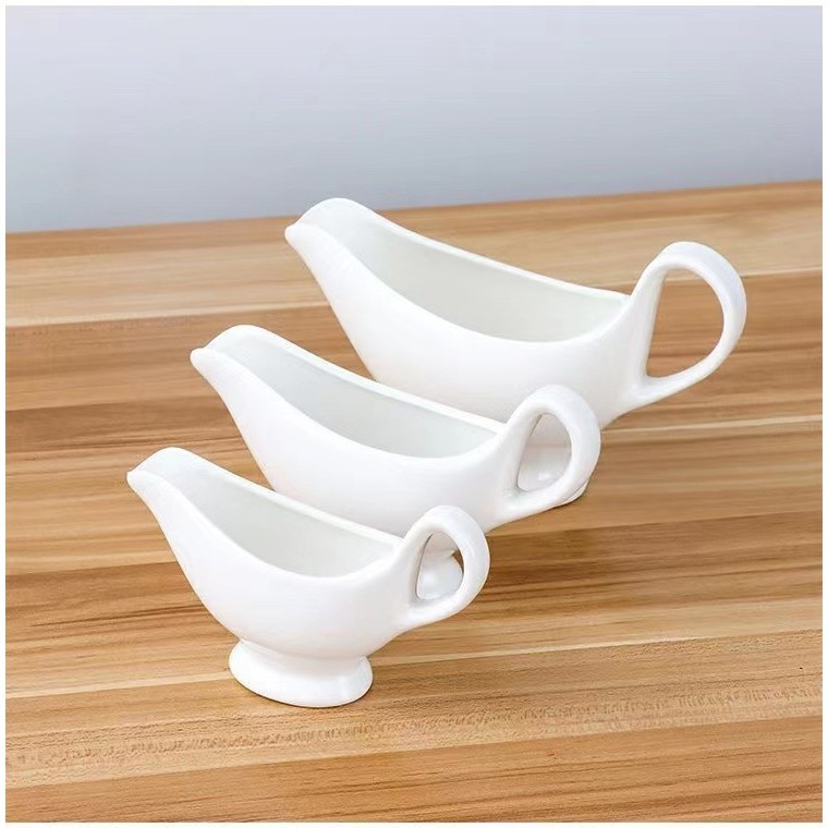 Living Plus Soy Sauce Boat Porcelain Gravy Sauce Boat Gravy Sauce Boat ...
