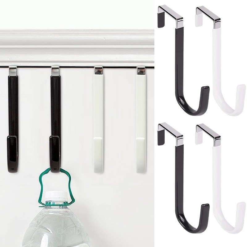 Practical Metal Over The Door Hook Cabinet Hanging Rack Gadgets Free ...