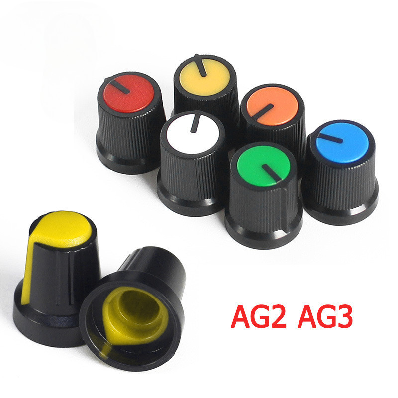 WH148 Potentiometer Knob Kit AG2 AG3 Plastic Knobs Cap Red Yellow Blue Green White Orange ...