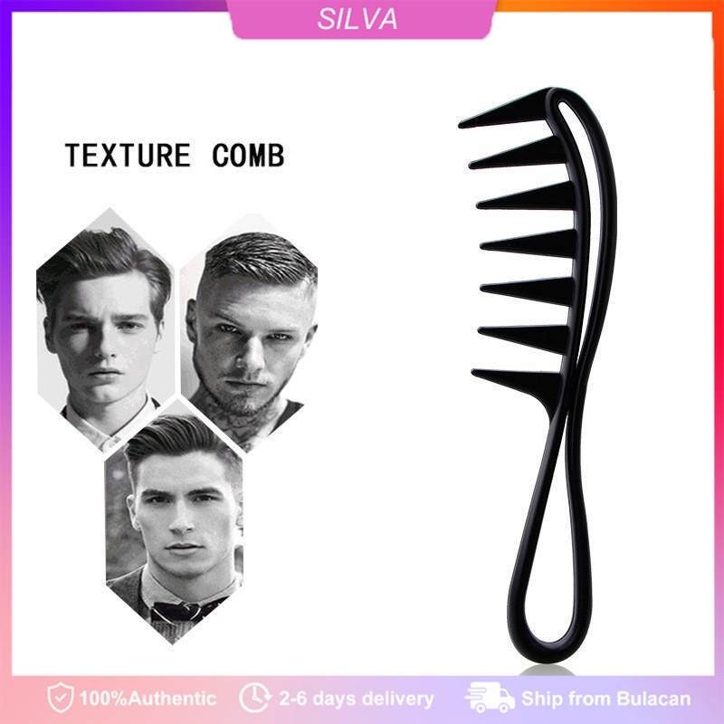 Handle Grip Large Tooth Detangling Curly Hair Comb Men Hairdressing ...