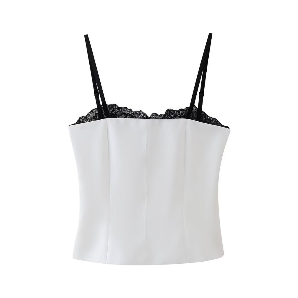 Strap Lace Patchwork Tight Fitting Corset Style 4665 | Shopee Philippines