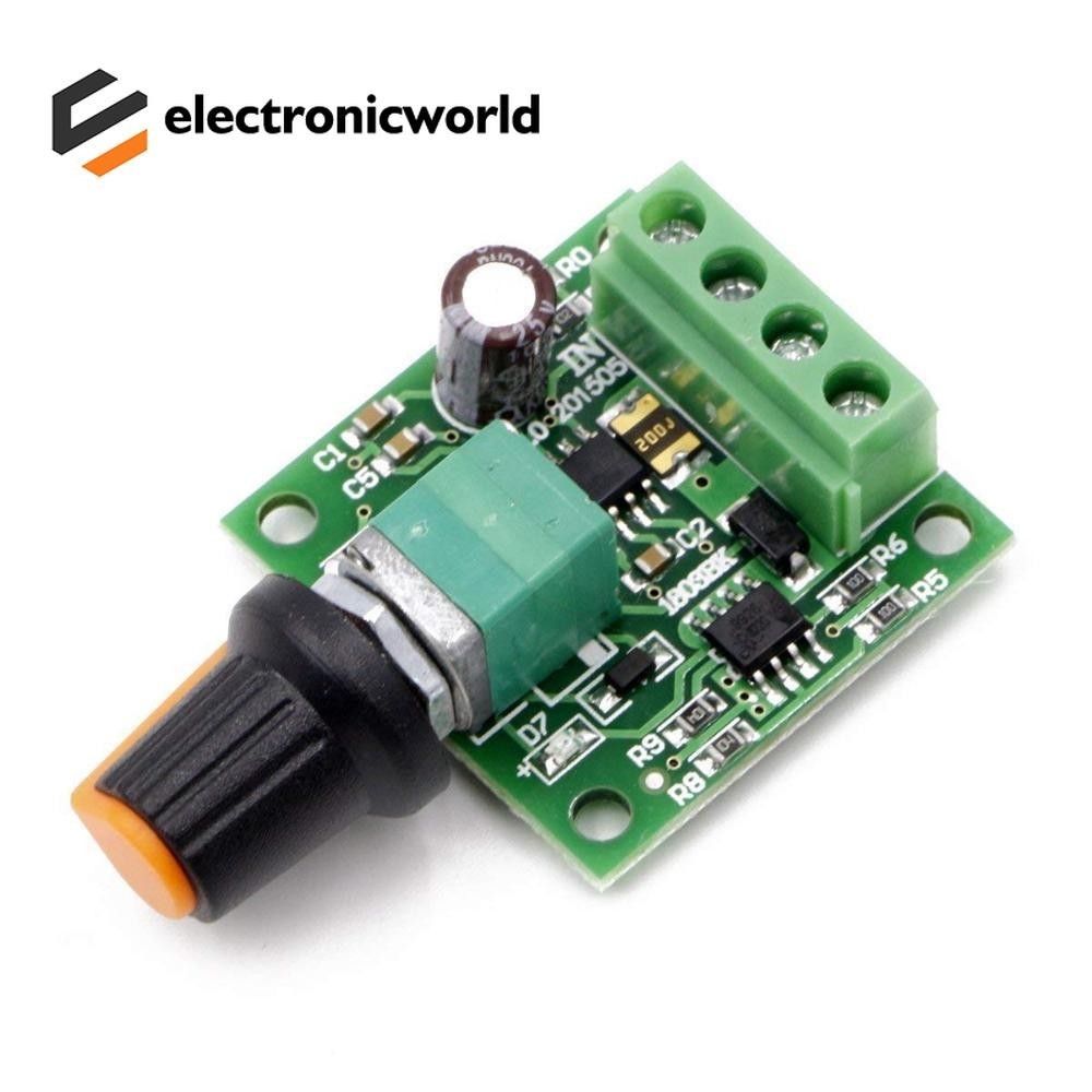 （1-5PCS）DC 1.8V 3V 5V 6V 12V 2A PWM Motor Speed Controller Low Voltage ...