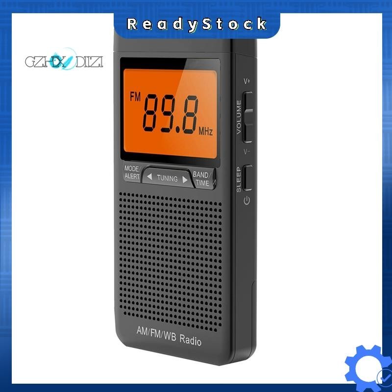 【Gzhxdiizi】Portable Weather Radio FM AM Emergency Pocket Radio with ...