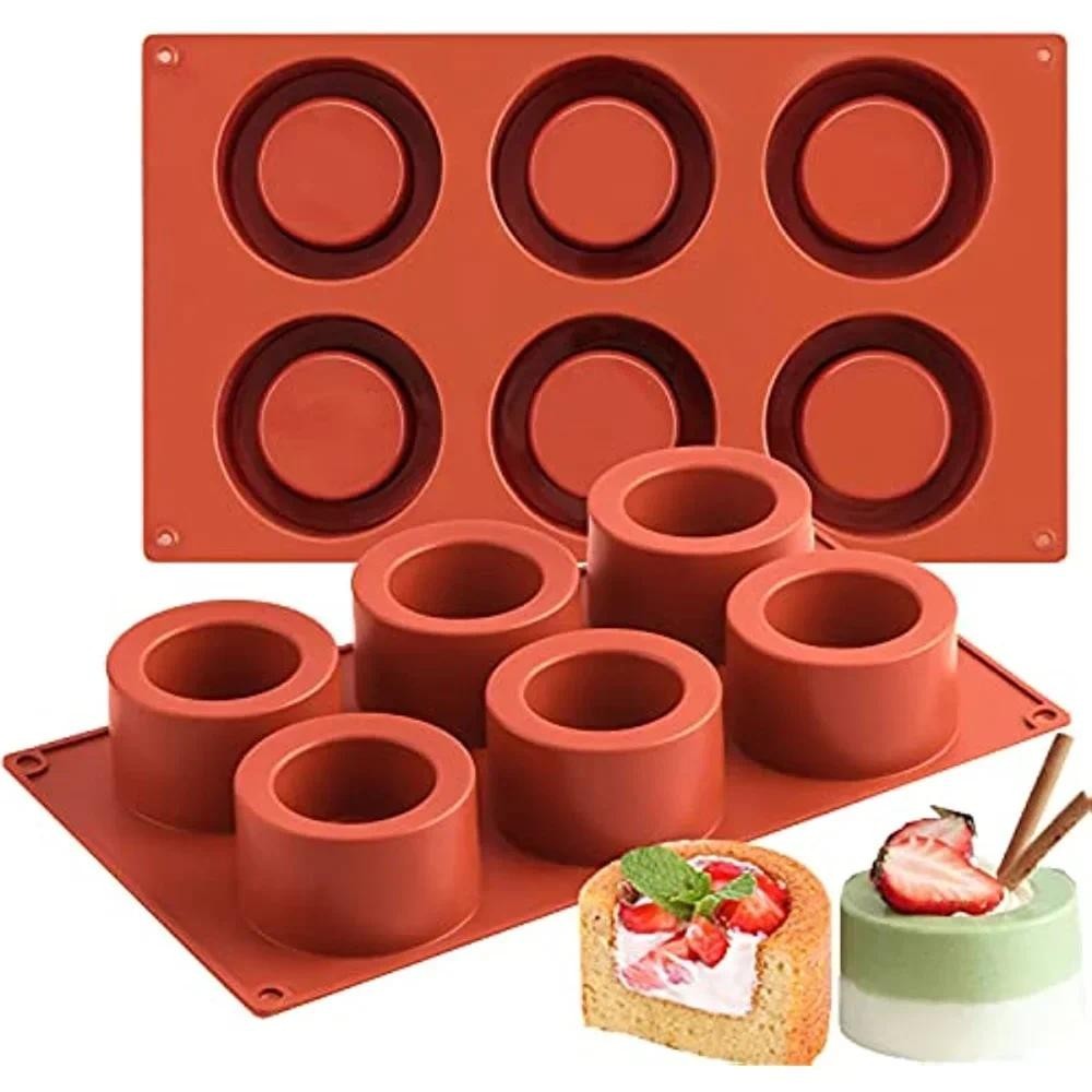 Round Cake Mold Cake Decorating Moulds Silicone Mold Baking Tools for ...
