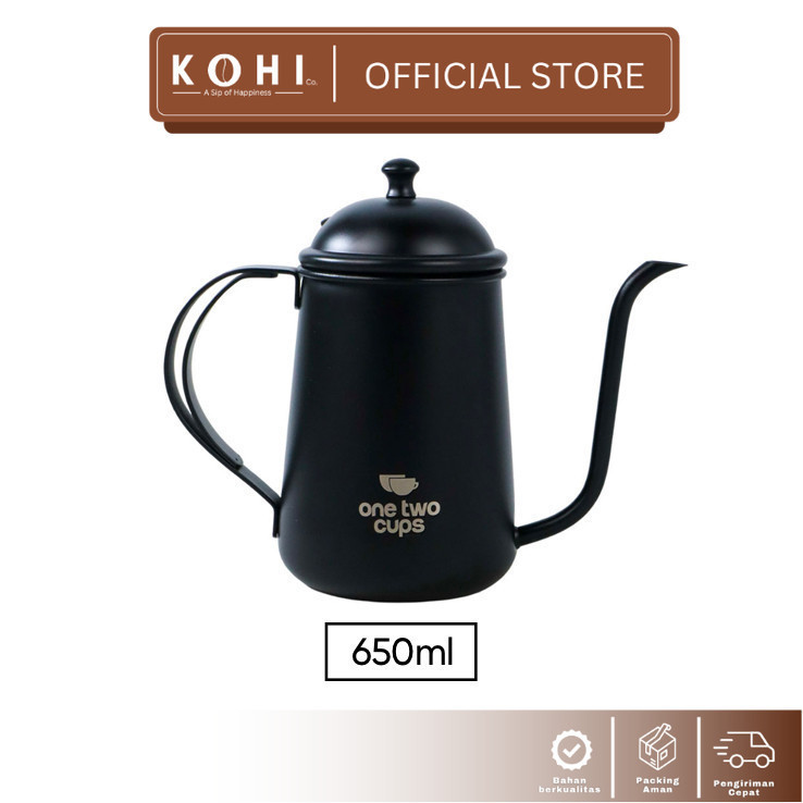 One Two Cups Coffee Maker Pot Drip Kettle Coffee Barista Teapot 650ml ...
