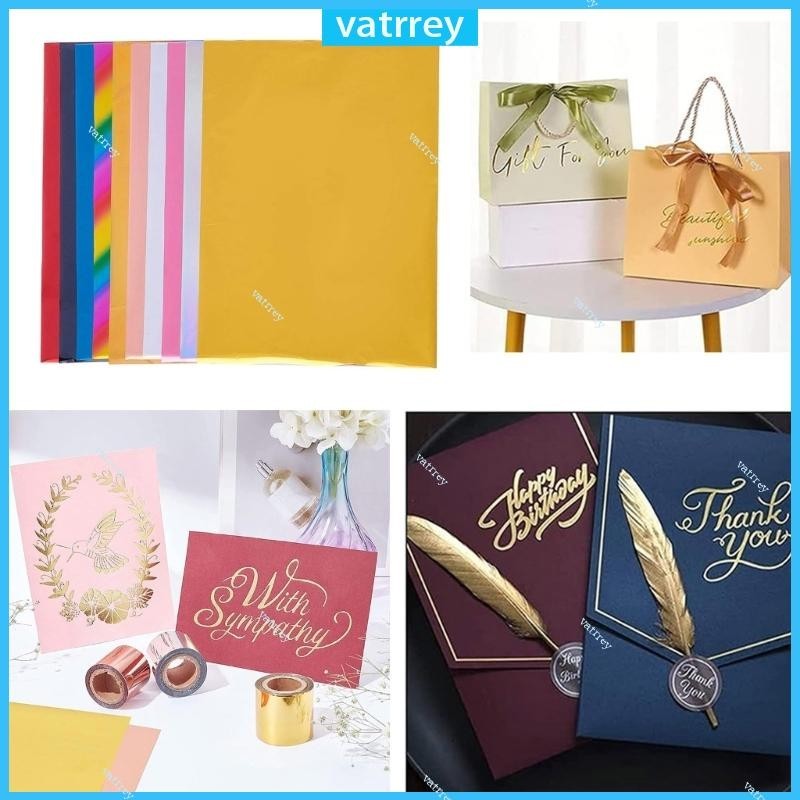 VA 50 Sheets Transfer Foil Paper A 4 Toner Reactive Foil Hot Foil ...