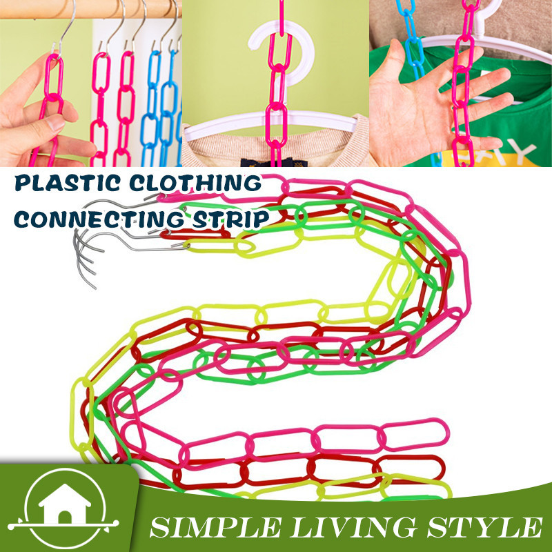 18 Circle Plastic Chain Clothes Loop Hanging Chain Clothes Connection ...