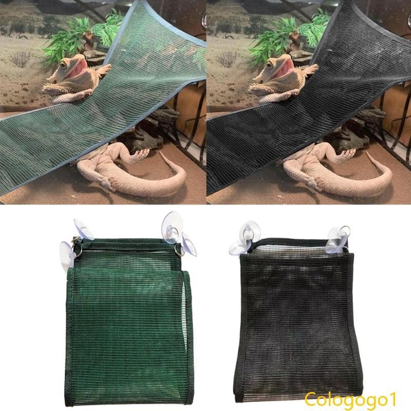 COLO Bearded Dragon Lizard Hammock Reptile Mesh Lounger Reptology ...
