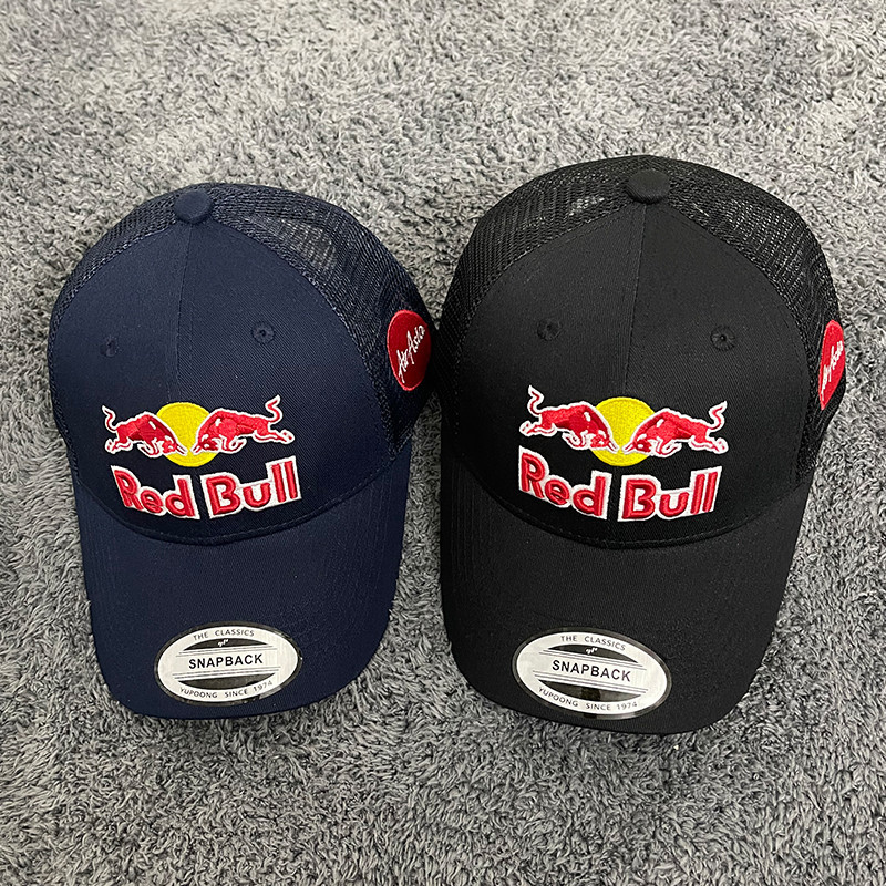 Hat red bull Breathable Flat Brim Men's Baseball Cap | Shopee Philippines