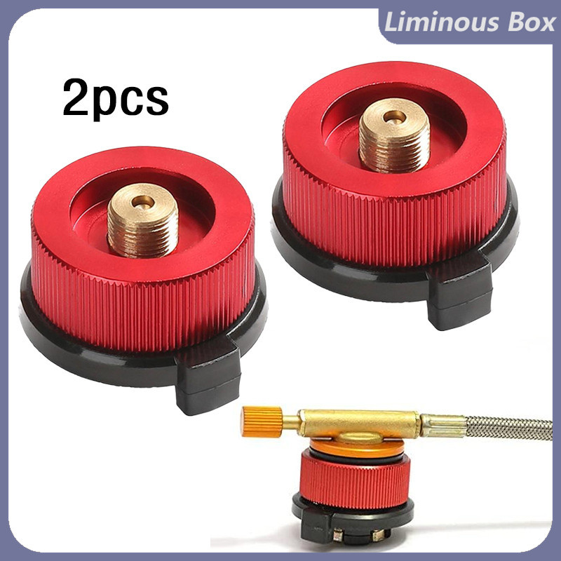 2pcs Butane Gas Cylinder Adapter Camping Stove Converter Butane Gas ...