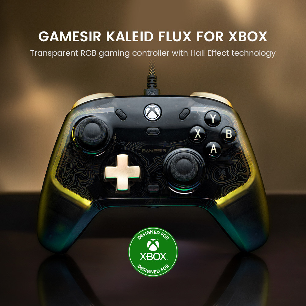 GameSir Kaleid Flux Xbox Gaming Controller Wired Gamepad with Hall ...