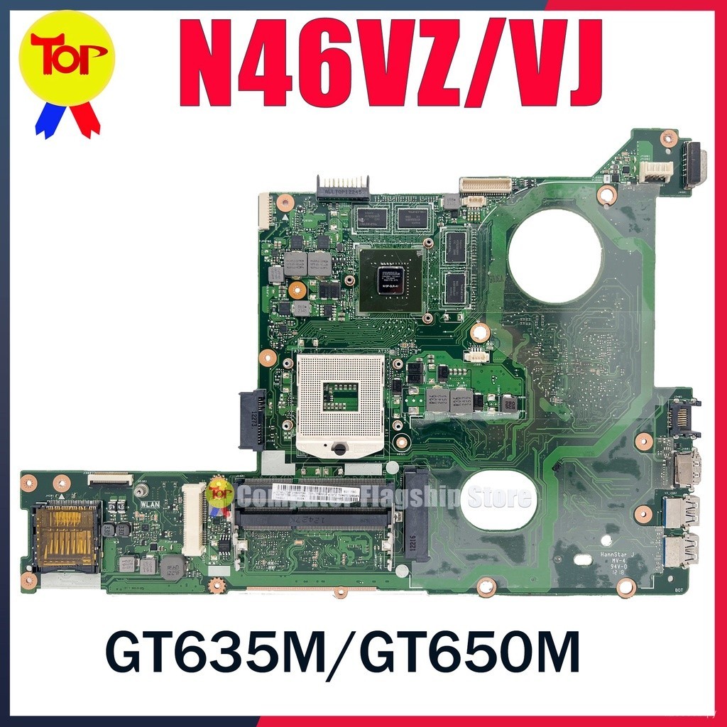 RQ+KEFU N46VZ Laptop Motherboard For ASUS N46VJ N46VB N46VM N46VV ...