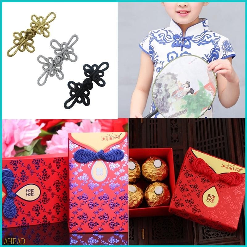 AHEAD Handmade Chinese Knot Button Versatile Ribbon Fastener Tang ...