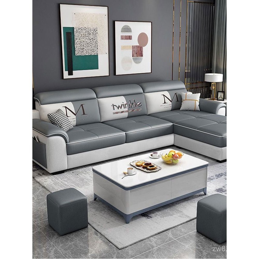 Tech Fabric Sofa for Living Room, Modern Simple Nordic Style, Home Use ...