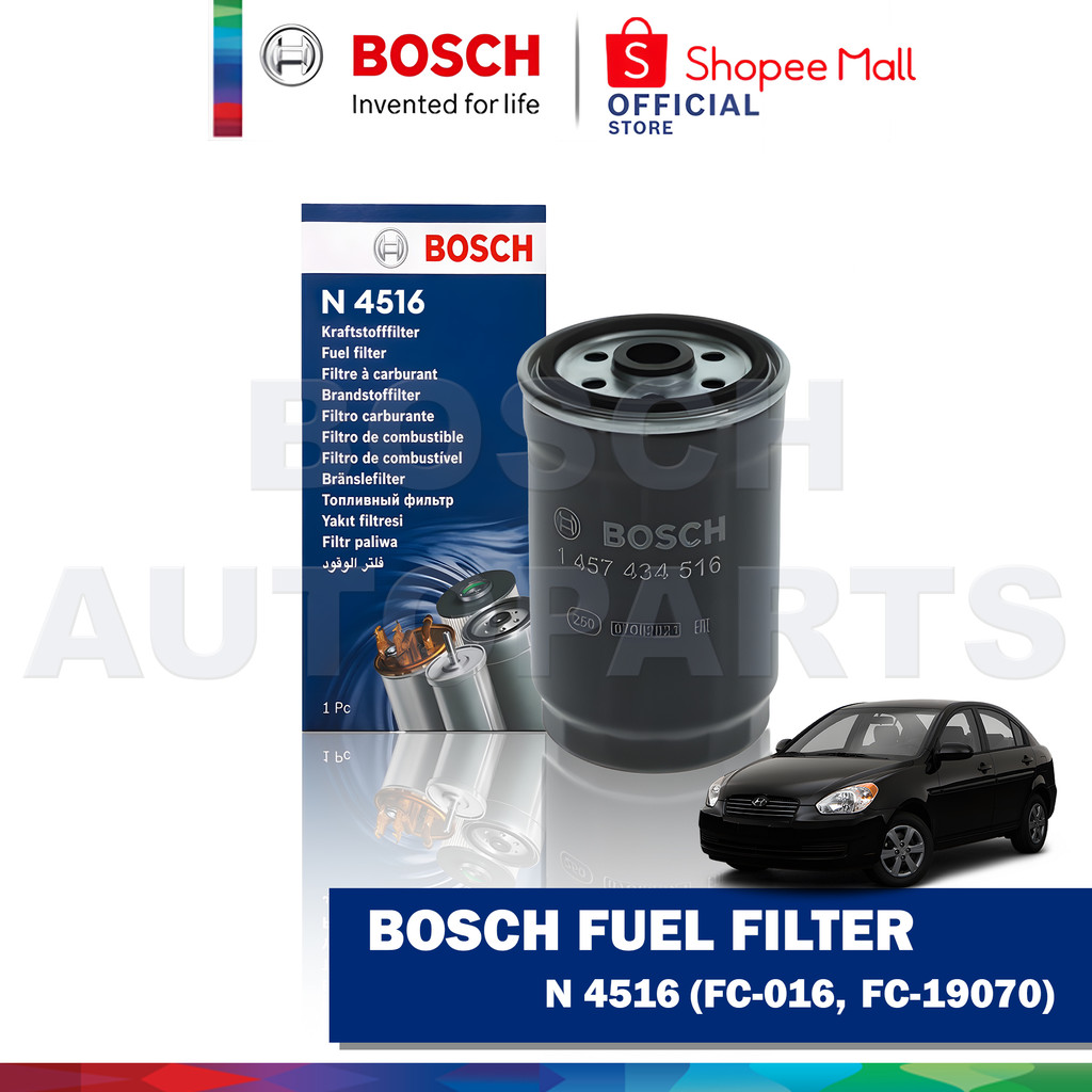 Bosch Fuel Filter N 4516 For Hyundai Santa Fe,Accent, Carens, Starex ...