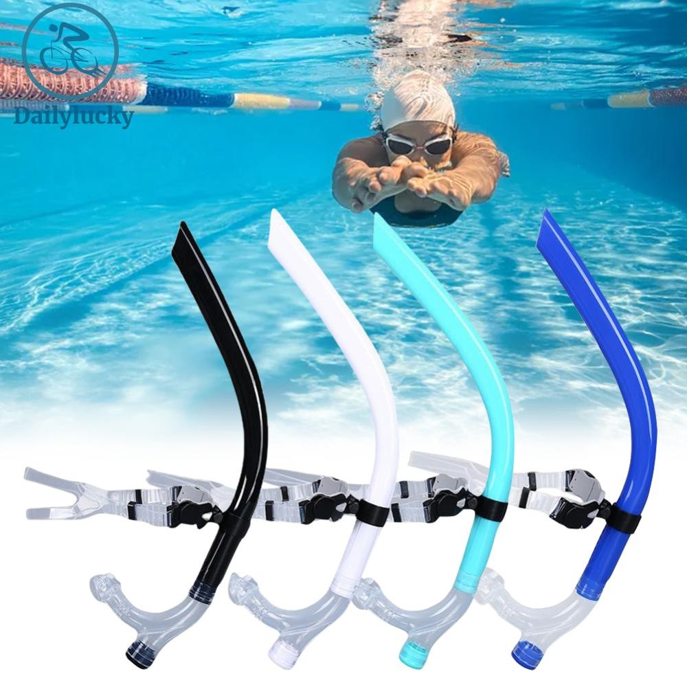 Center-Mount Front Mouthpiece Comfortable Front Head Snorkel for Adult ...