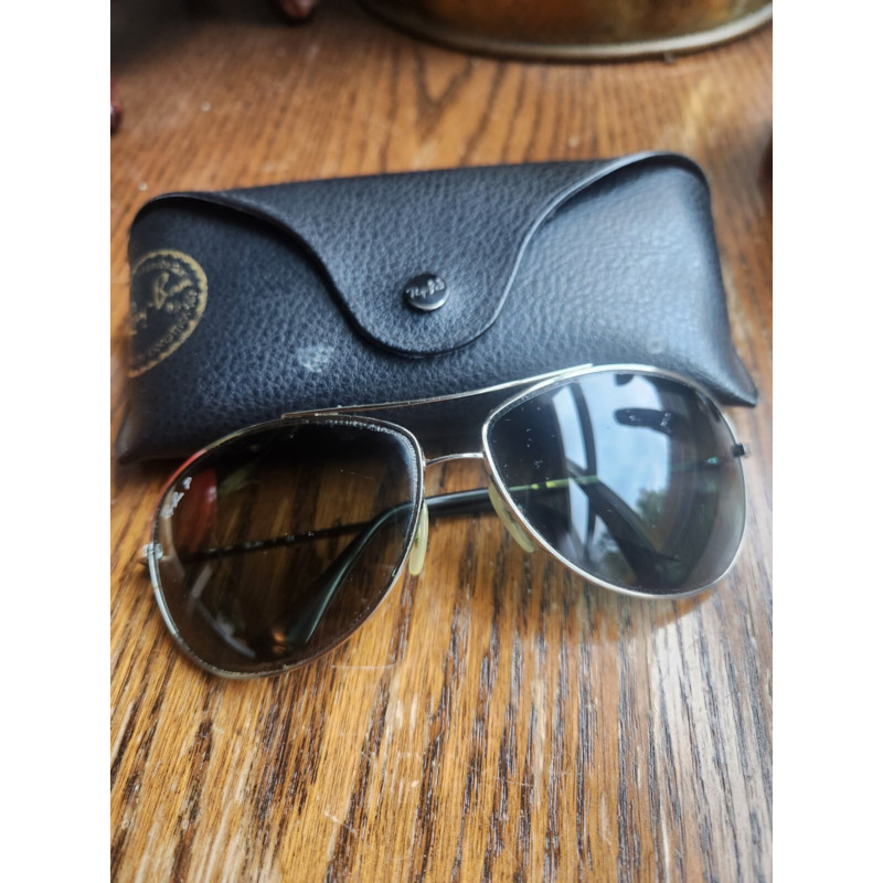 Ray Ban Mens RB 3293 Metal Aviator Polarized Sunglasses | Shopee ...