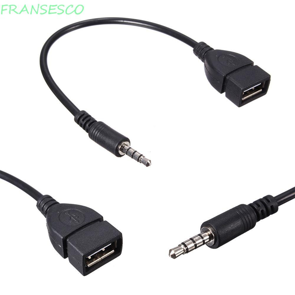 FRANCESCO Audio Adapters 12V 20cm 3.5mm Male Jack USB 2.0 Female Type A ...