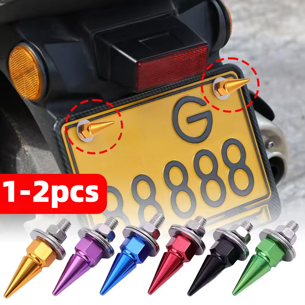 6MM Universal Car Motorcycle Gold Bolts and Nuts CNC Plate Number Bolts ...