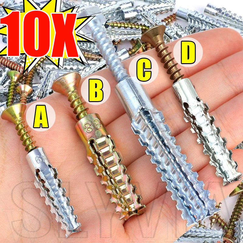 SLXC-M5/M6/M8 Self-Tapping Screw - 10/20/30 Sets Expansion Bolt ...