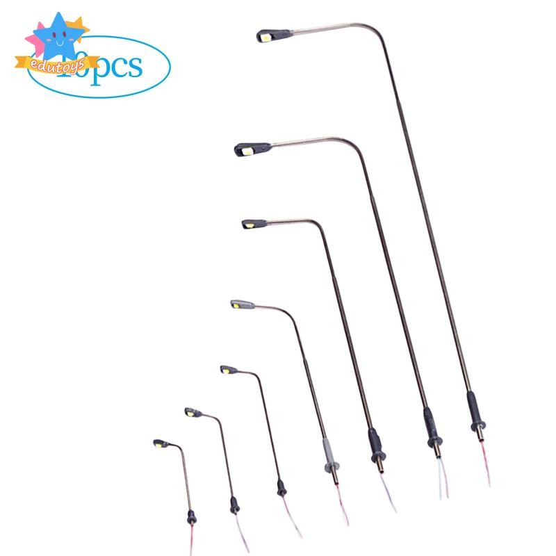[Edstars] 10Pcs Model Railway Train Lamp Post with Wires 3V LEDs 20MA ...