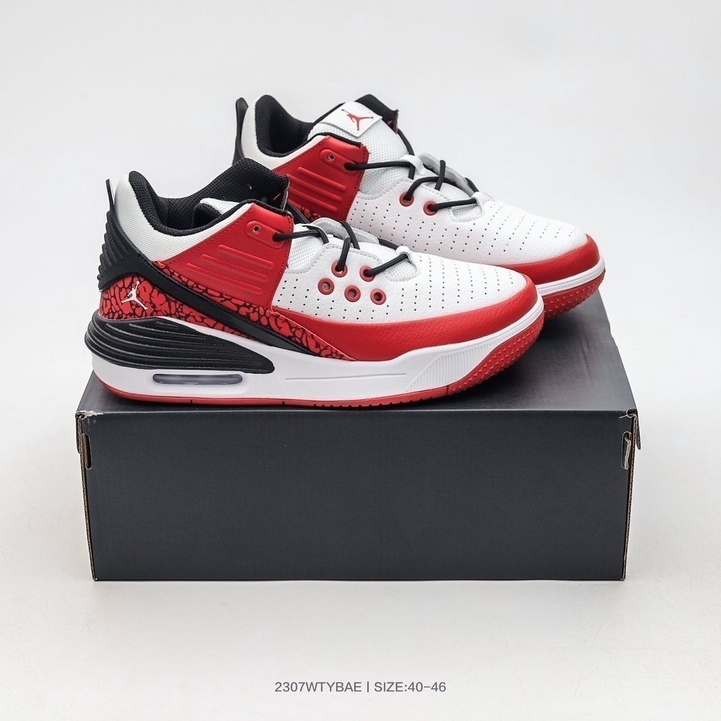 Jordan Max aura 5 'white/red/Black' Jordan JA NBA basketball, running ...