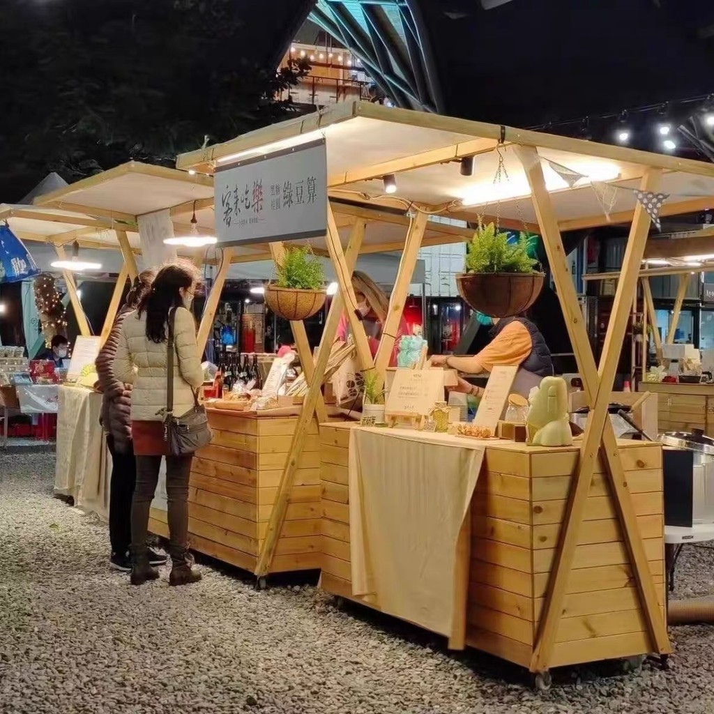 Outdoor Mobile Box Cart for Street Vending, Night Market Stall, Event ...