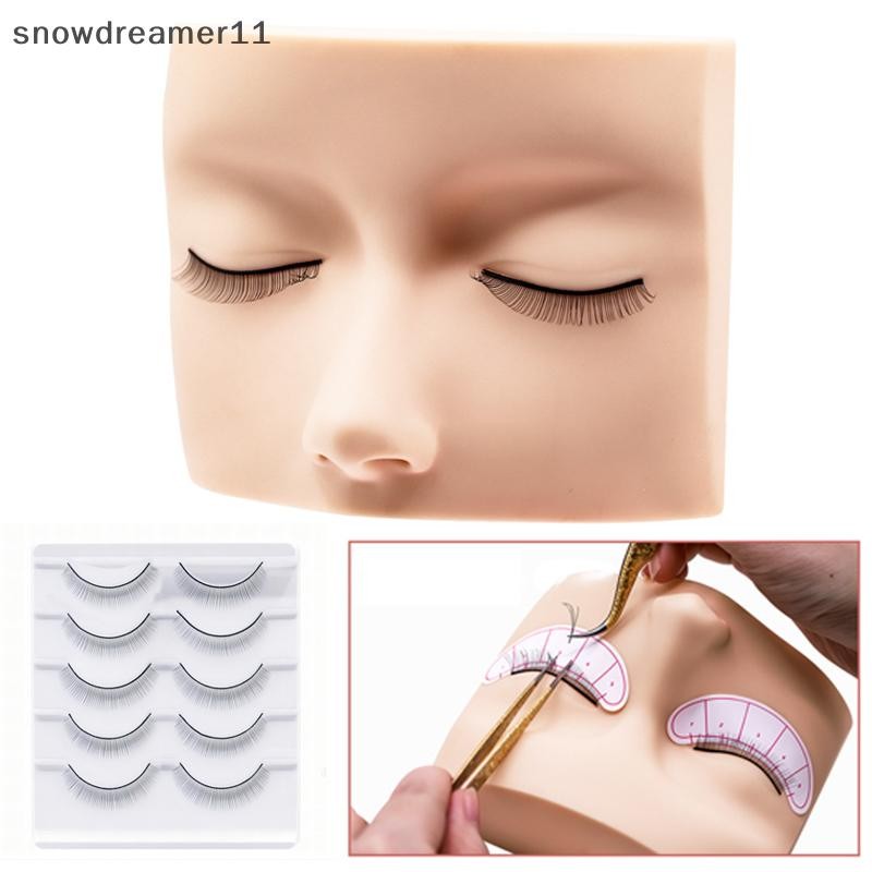 Snph Grafted Eyelashes Training Mold Multifunctional Mannequin Practice ...