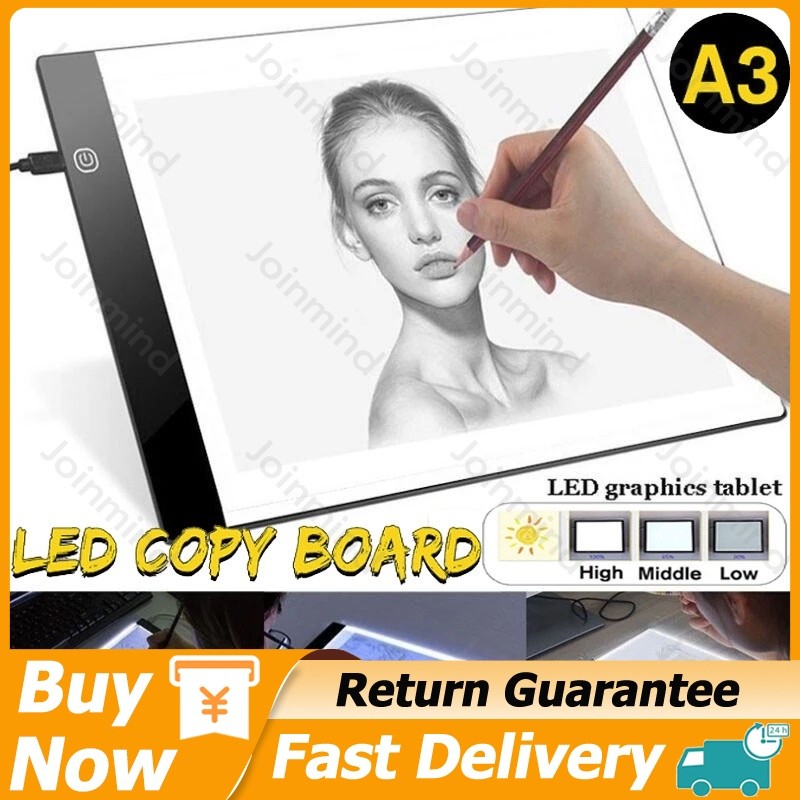 LED Light Drawing Pad Digital Graphic Tablet A3 A4 Stencil Drawing Board Tablet Painting Board ...