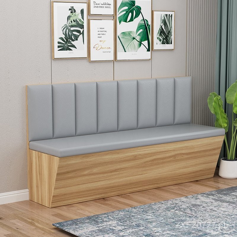 Restaurant Booth Solid Wood Dining Table Small Apartment Combination ...