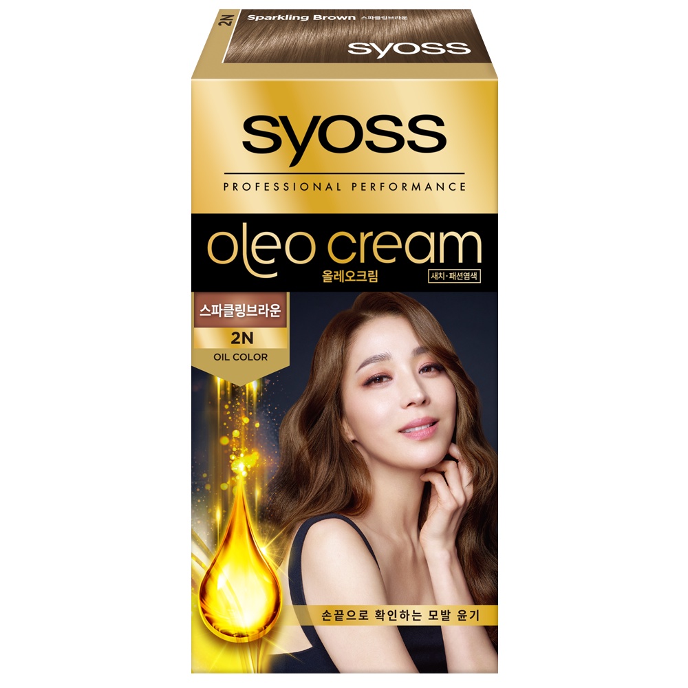 Syoss NEW Oleo Cream Premium Hair Color, 2N Sparkling Brown | Shopee Philippines