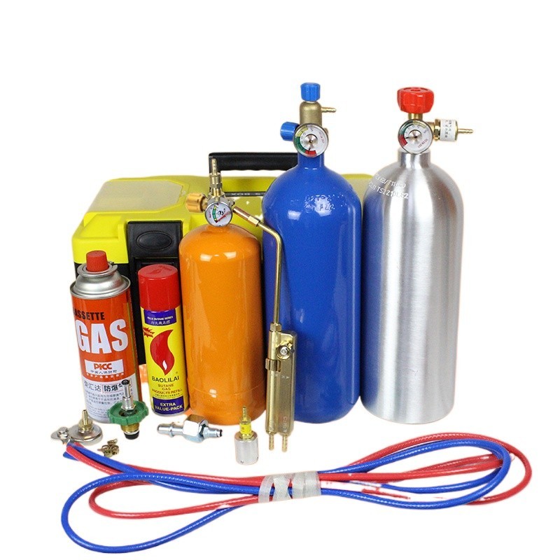 2L portable welding torch set small air-conditioning special welding ...